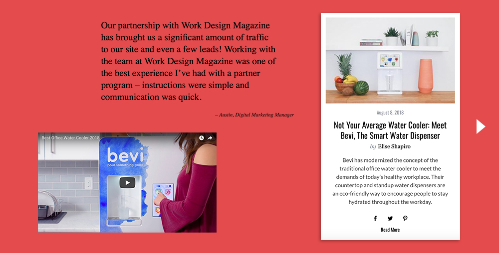 Work Design Magazine: Sponsored Content Options